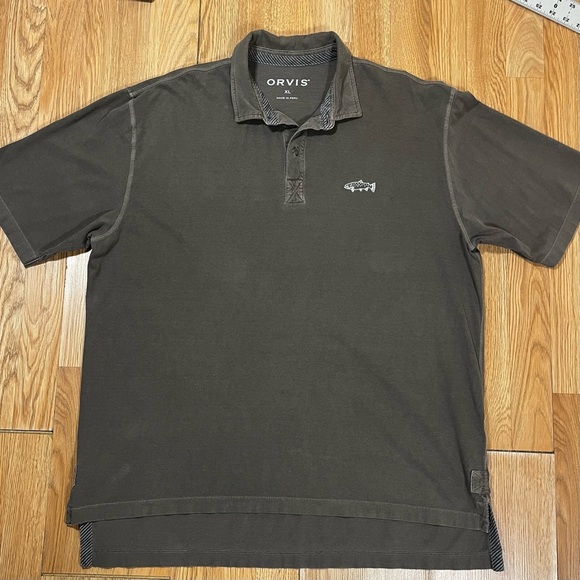 Orvis | Shirts | Orvis Mens Polo Shirt With Embroidered Fish Logo ...